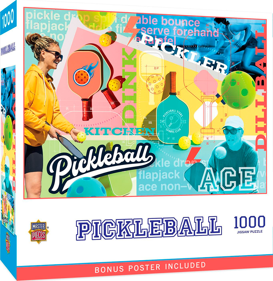 Pickleball 1000 pc Puzzle - - Fat Brain Toys