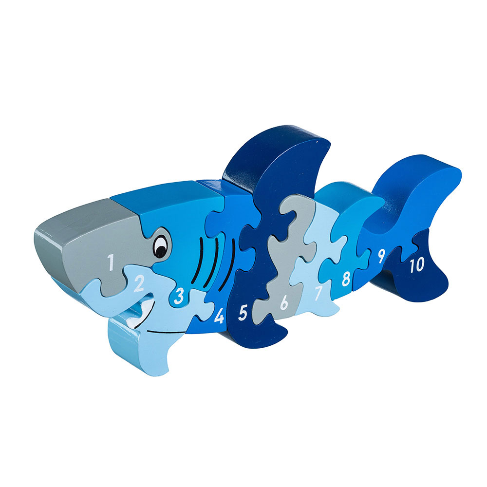 1-10 Shark Puzzle - - Fat Brain Toys