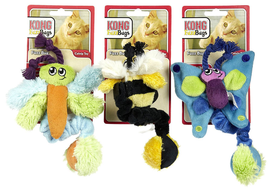 KONG Kitty Fuzz Bug Cat Toy - - Fat Brain Toys
