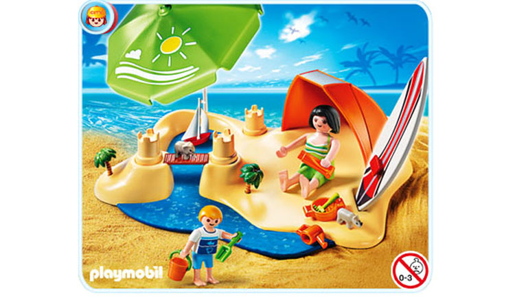 Playmobil Vacation - Beach Holiday Compact Set - - Fat Brain Toys