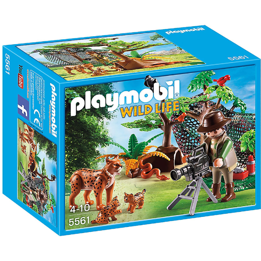 Playmobil Wild Life - Lynx Family with Cameraman - - Fat Brain Toys