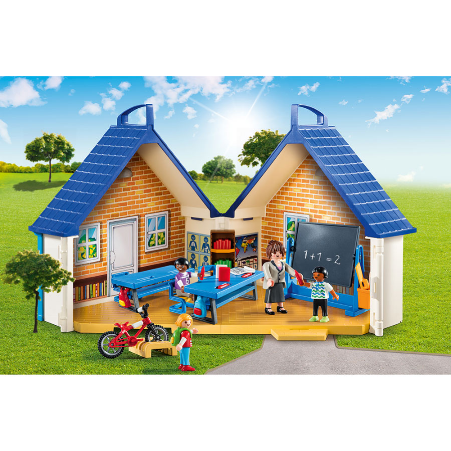 Playmobil Take Along School House - - Fat Brain Toys