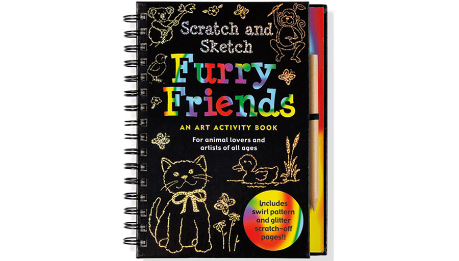 Scratch & Sketch Trace-Along - Furry Friends - - Fat Brain Toys
