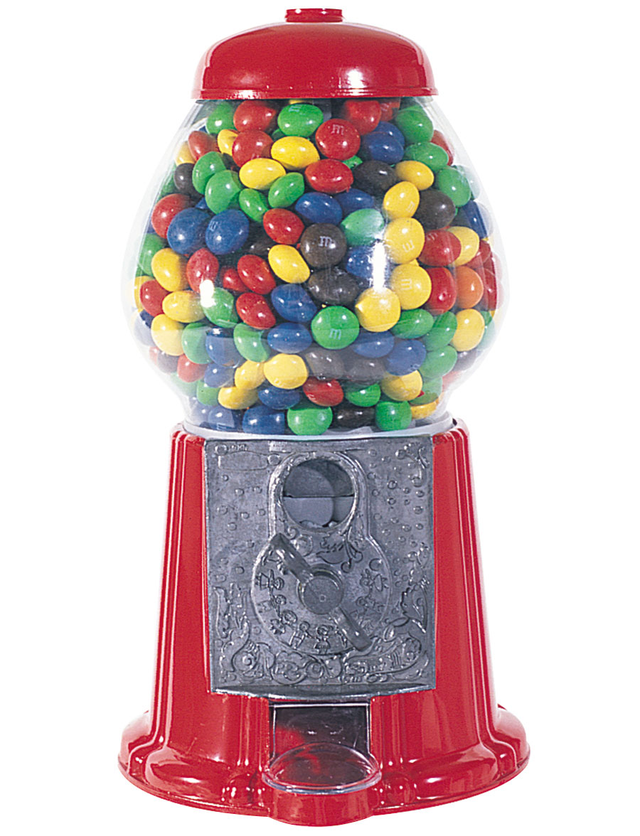 Gumball Machine - 11 inch Metal & Glass - - Fat Brain Toys