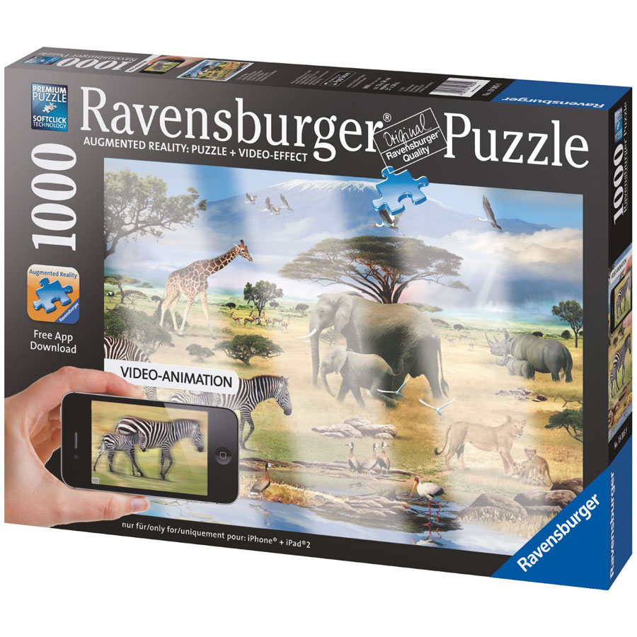 Animal of Africa Augmented Reality Puzzle - 1000 pc