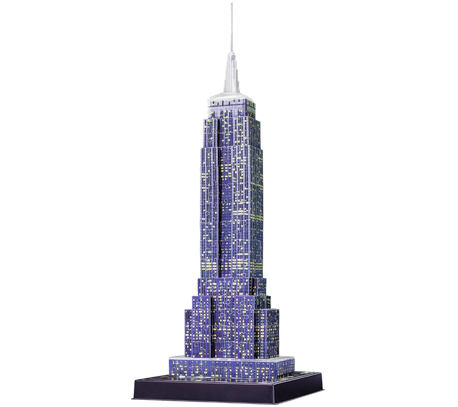 Empire State Building 3D Puzzle - Night Edition - - Fat Brain Toys