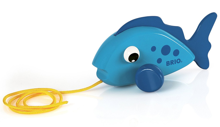 BRIO Pull Along Fish - - Fat Brain Toys