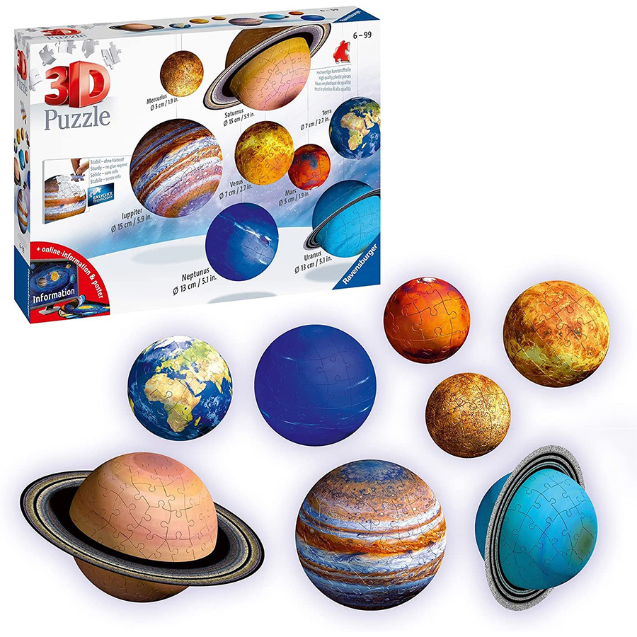 3D Solar System Puzzle - Best Puzzles for Ages 6 to 12
