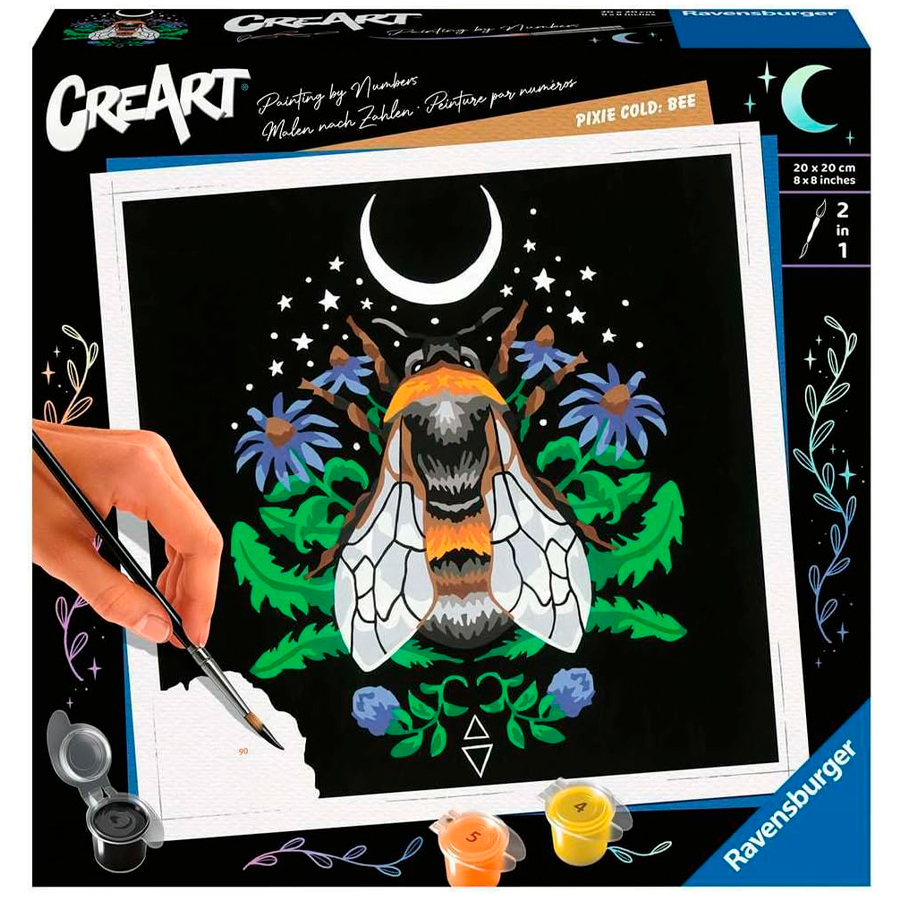CreArt Pixie Cold - Bee 8x8 - Best Arts & Crafts for Ages 7 to 12