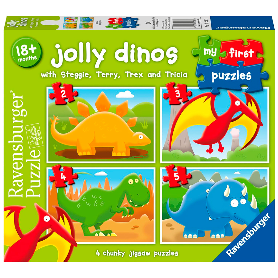 My First Puzzles - Jolly Dinosaurs - Best Puzzles for Ages 2 to 4