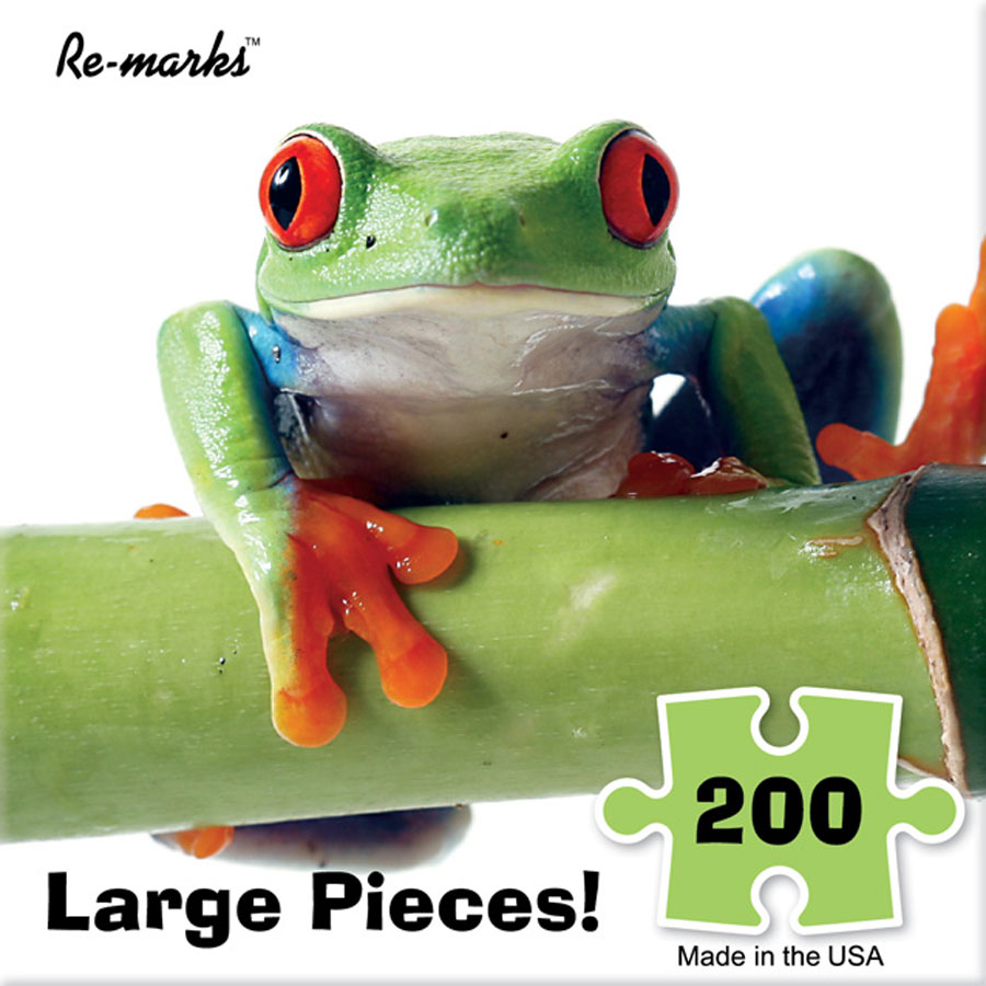 Frog 200 Large Piece Puzzle - - Fat Brain Toys