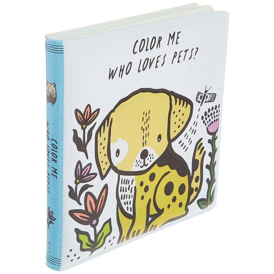 Color Me - Who Loves Pets? Bath Book - - Fat Brain Toys