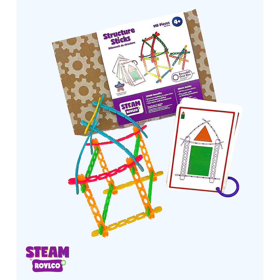 STEAM Structure Sticks - Best Building & Construction for Ages 6 to 9