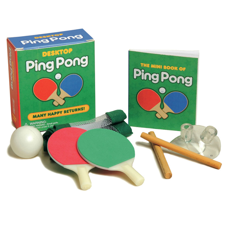 Desktop Ping Pong Mini Kit - - Fat Brain Toys