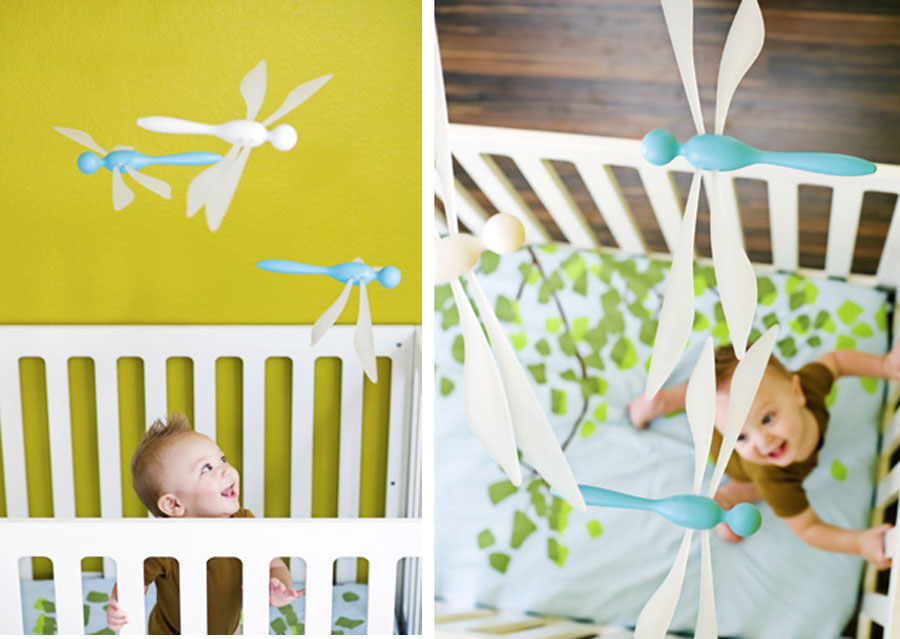 Fli Ceiling Mounted Dragon Fly Mobile - - Fat Brain Toys