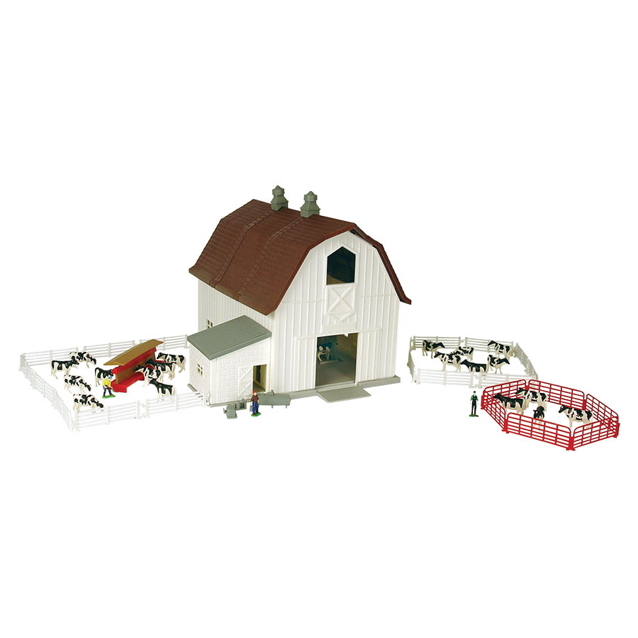 1/64 Ertl Farm Country Dairy Barn Playset - - Farm Toys