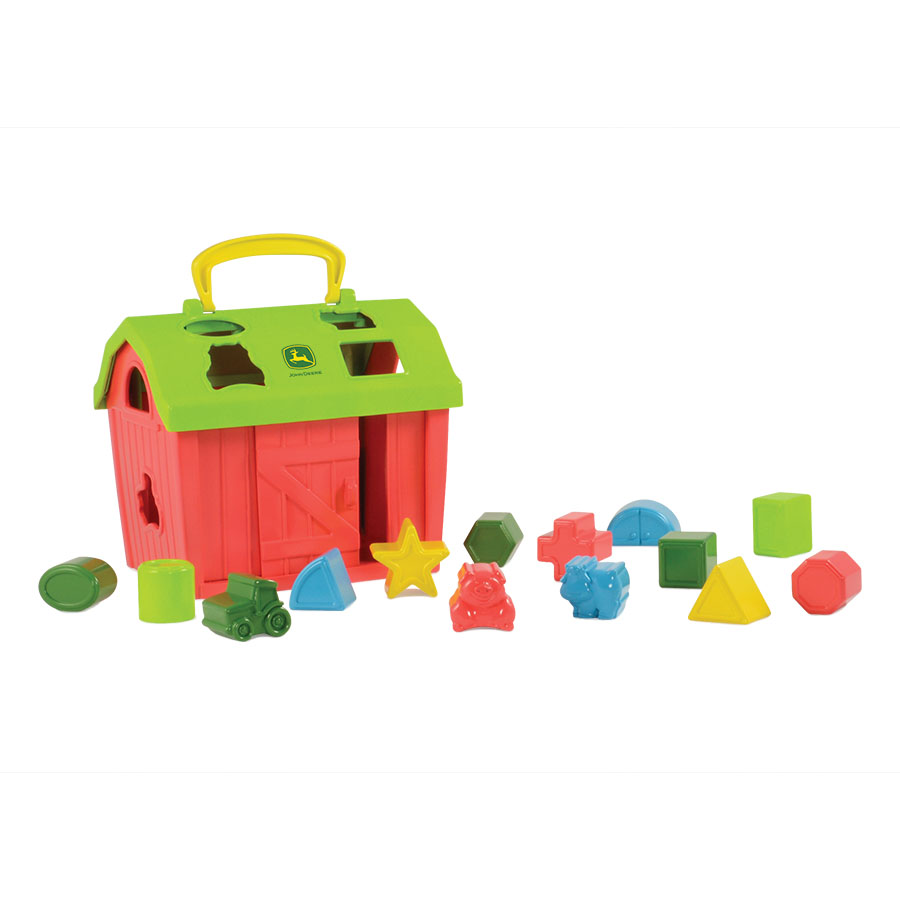 John Deere Barnyard Shape Sorter - - Farm Toys