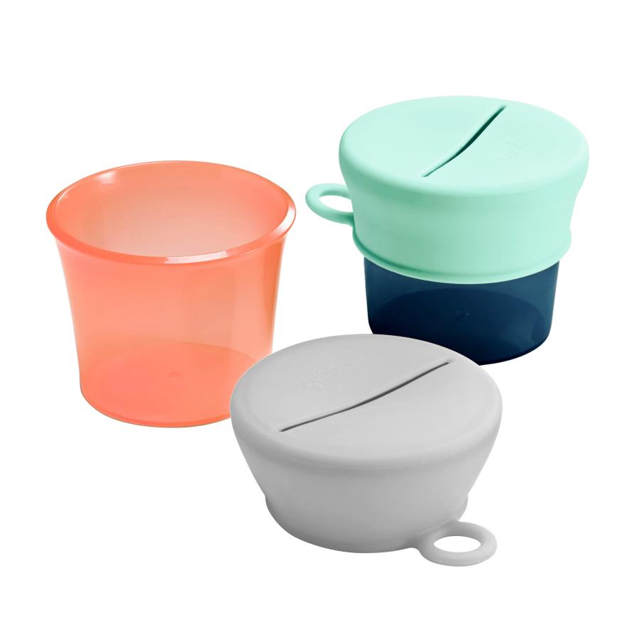 Boon SNUG SNACK Universal Snack Lid Set - Mint Multi - Baby Gear