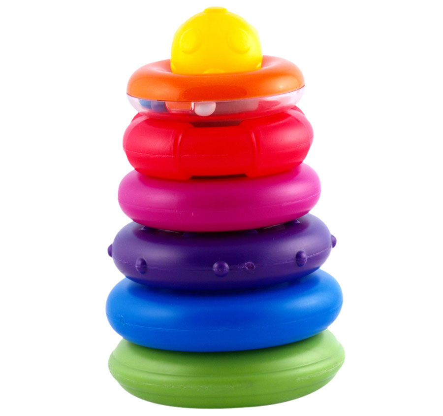 Rock and Roll Ring Stacker - - Fat Brain Toys