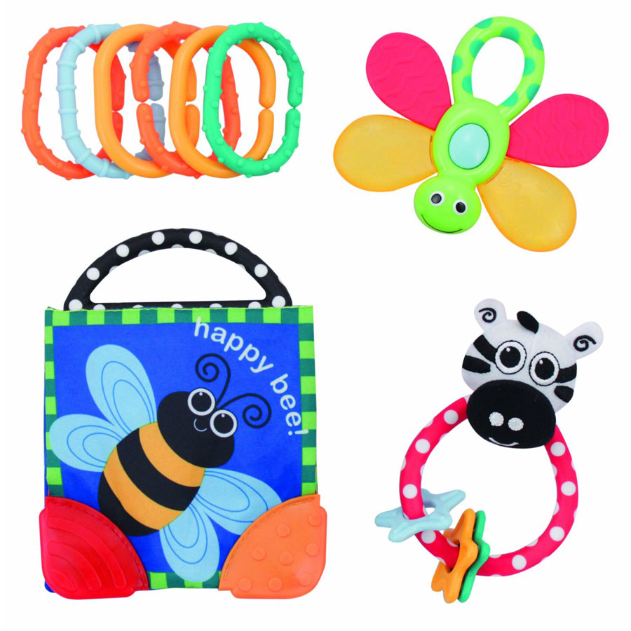 Rattle & Teether Gift Set - - Fat Brain Toys