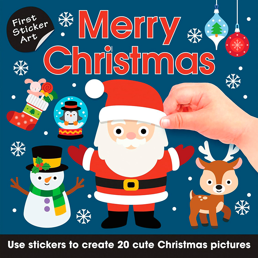 First Sticker Art - Merry Christmas - Best for Ages 3 to 6