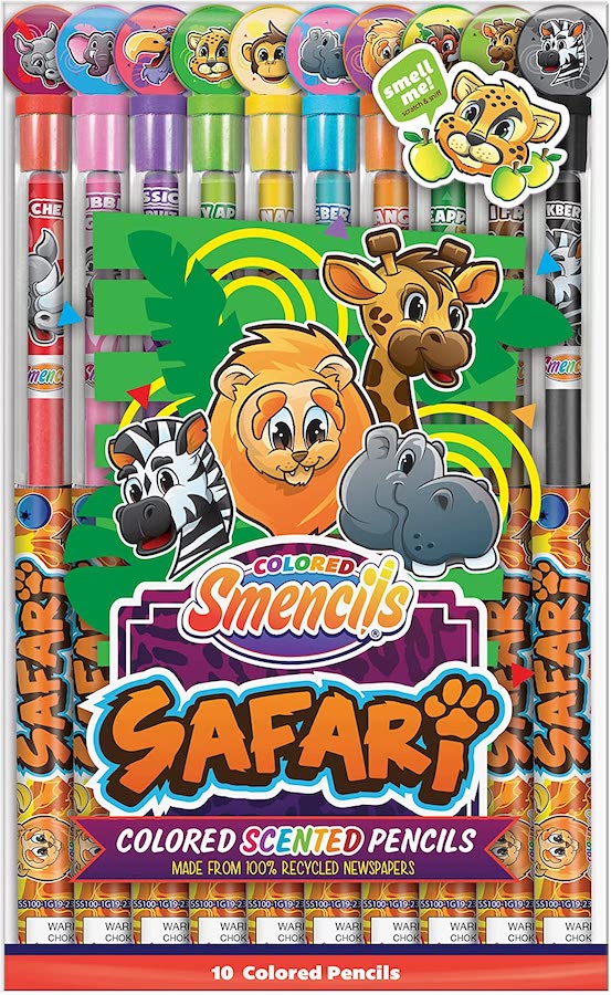 Safari Colored Smencils 10 pack - Best Arts & Crafts for Ages 6 to 12