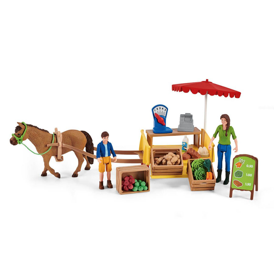 Farm World Sunny Day Mobile Farm Stand - - Fat Brain Toys