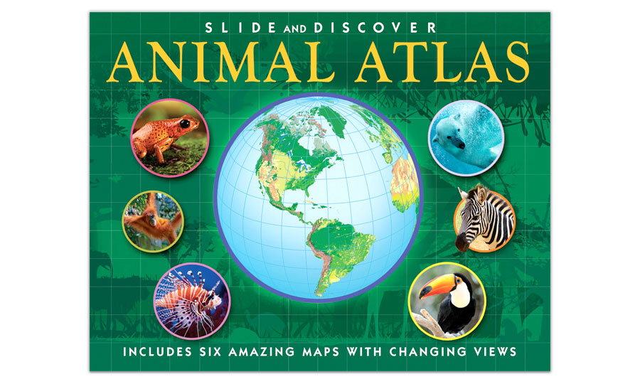 Slide and Discover Animal Atlas - - Fat Brain Toys