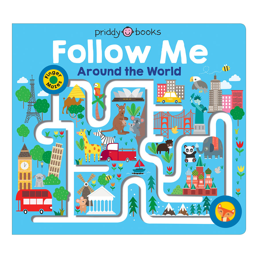 Maze Book - Follow Me Around The World - - Fat Brain Toys