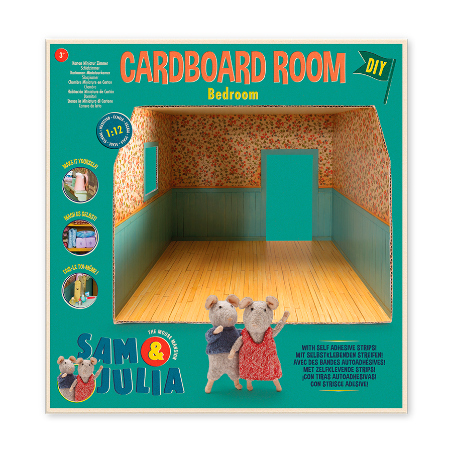 The Mouse Mansion Cardboard Room - Master Bedroom
