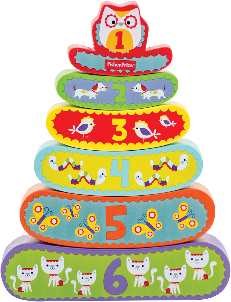Fisher-Price My First Stacking Nest Puzzle - - Fat Brain Toys