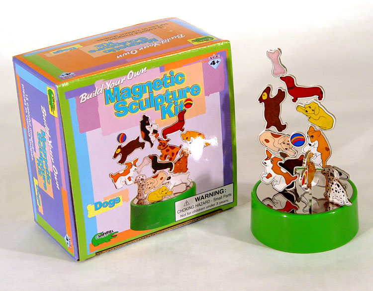 Dogs Magnetic Desk Sculpture - - Fat Brain Toys