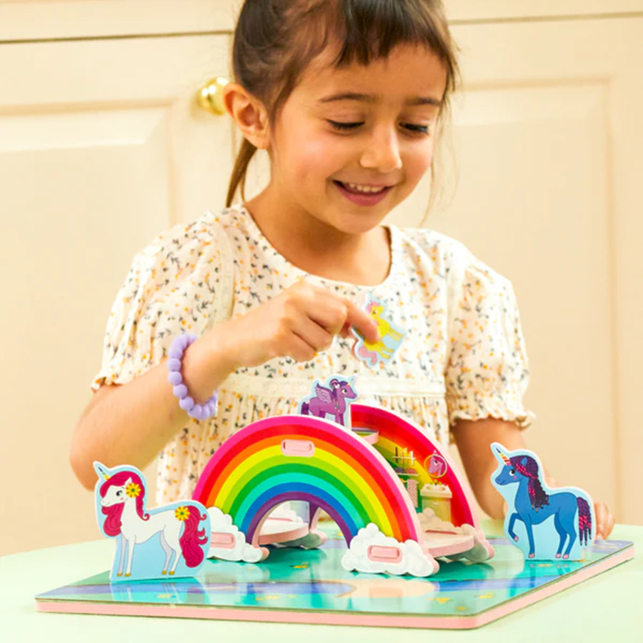Unicorn Rainbow Play Puzzle - - Fat Brain Toys