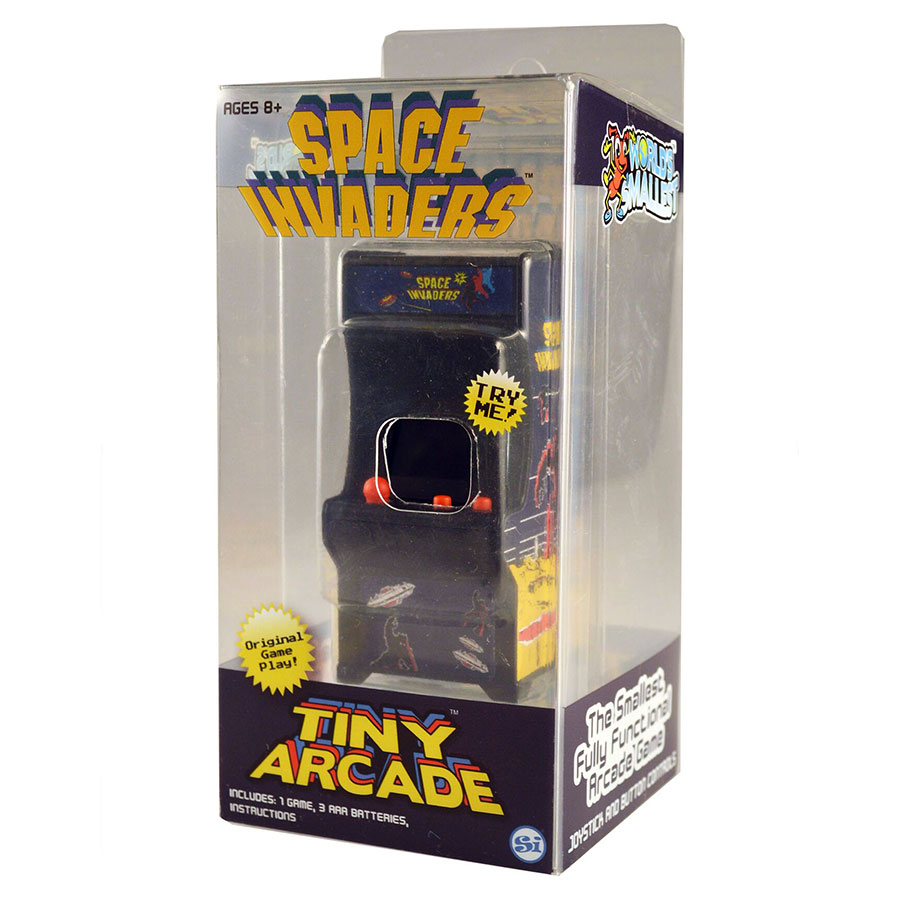 World's Smallest Tiny Arcade Space Invaders - - Fat Brain Toys