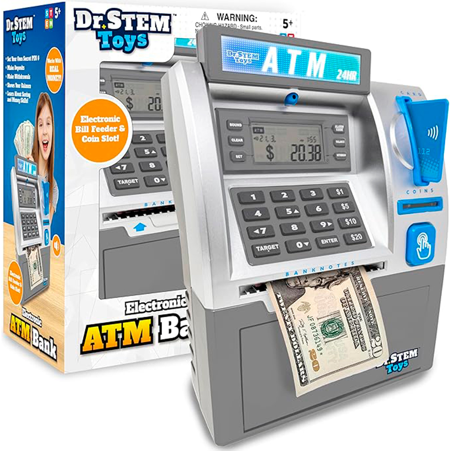 Dr. STEM Toys Electronic ATM Bank - - Fat Brain Toys