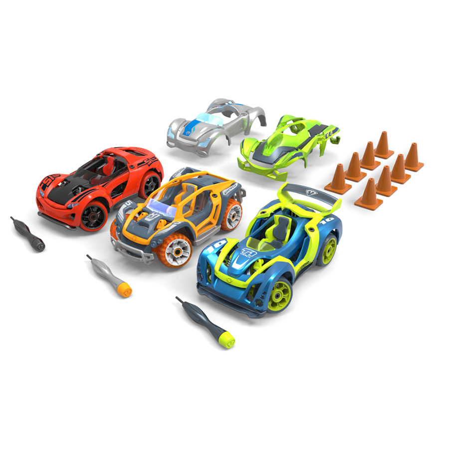 Modarri Delux Custom Car 3 Pack - - Fat Brain Toys