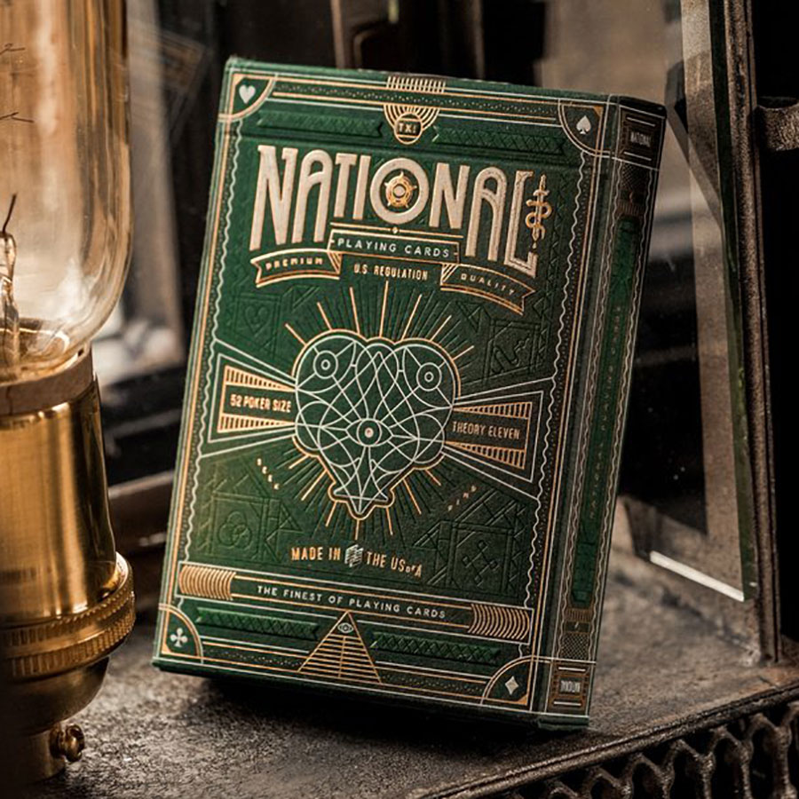 National Green Edition Playing Cards - - Fat Brain Toys