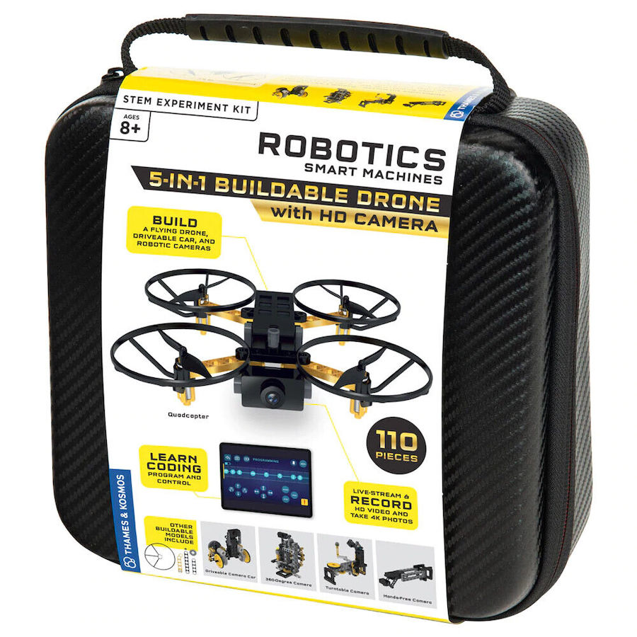 Robotics - Smart Machines 5-in-1 Buildable Drone with HD Camera