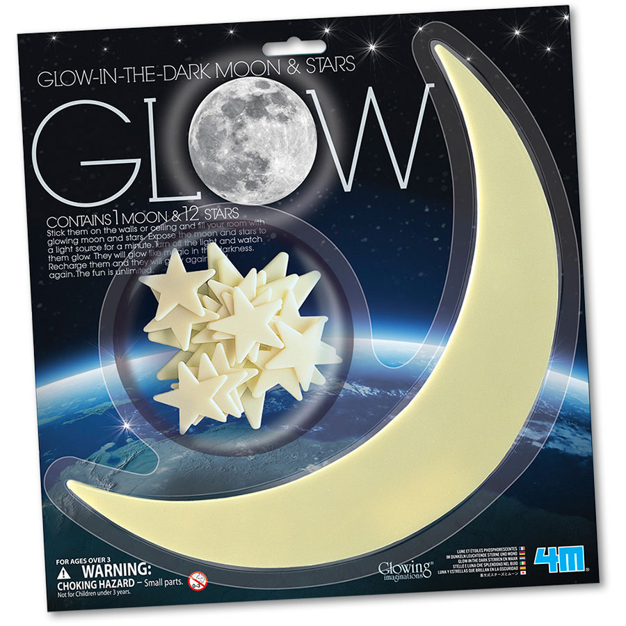 4M Glow Moon and Stars - - Fat Brain Toys