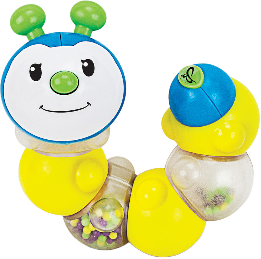 Papillon Twist & Rattle Caterpillar - - Fat Brain Toys