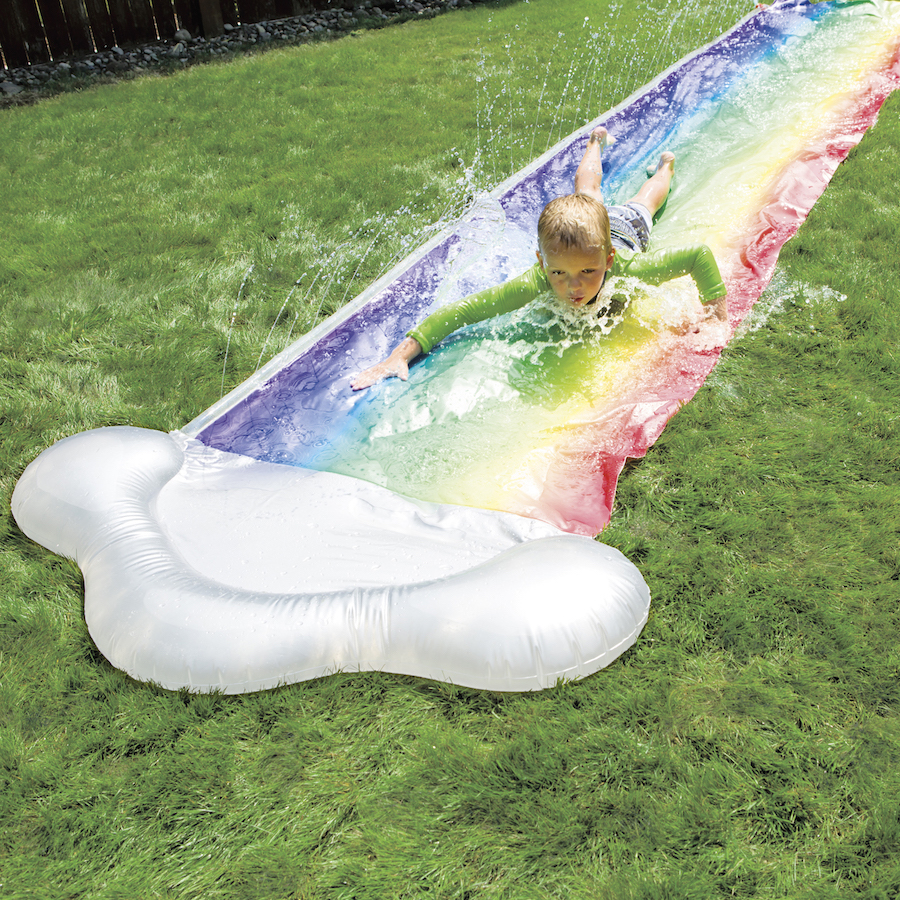 Dash 'N Splash Rainbow Water Slide - - Fat Brain Toys