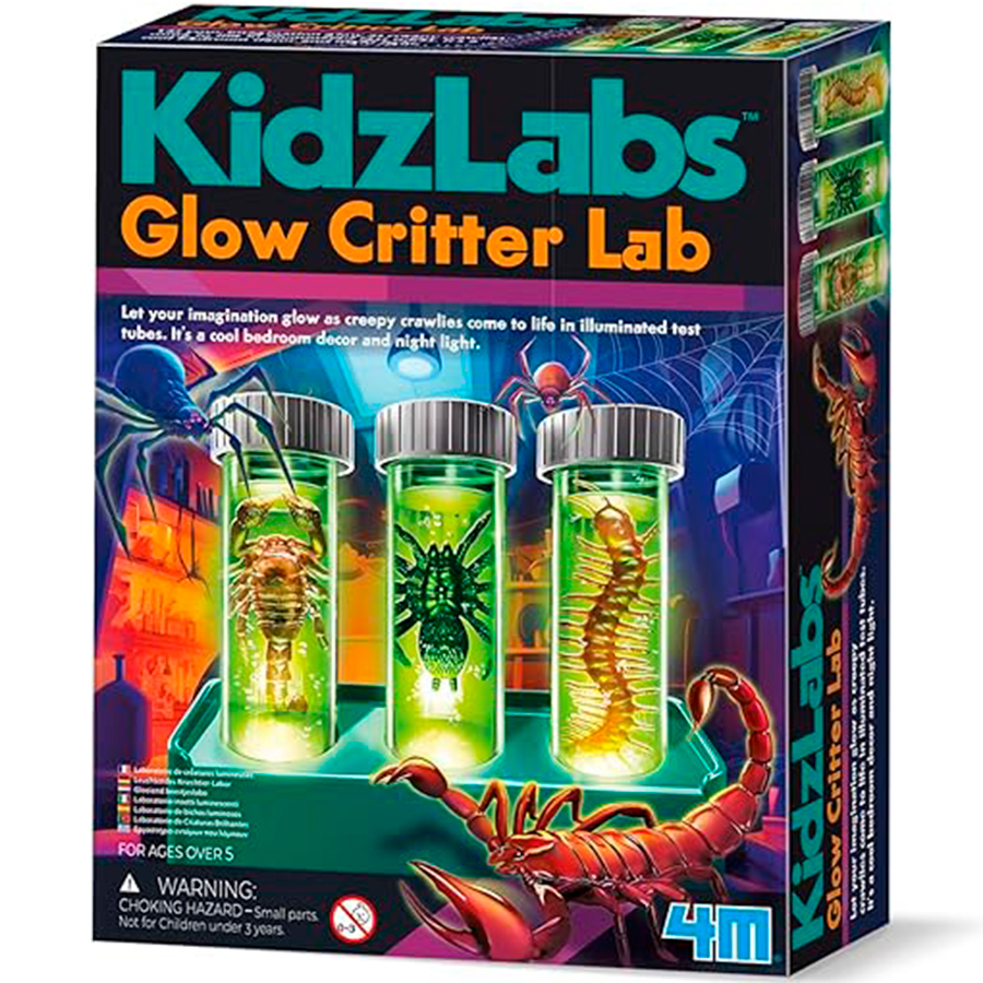 4M Kidzlabs Glow in the Dark Critter Lab - - Fat Brain Toys