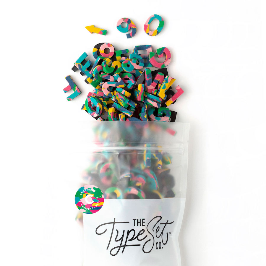 Confetti Prep Soft Magnetic Letters - - Fat Brain Toys