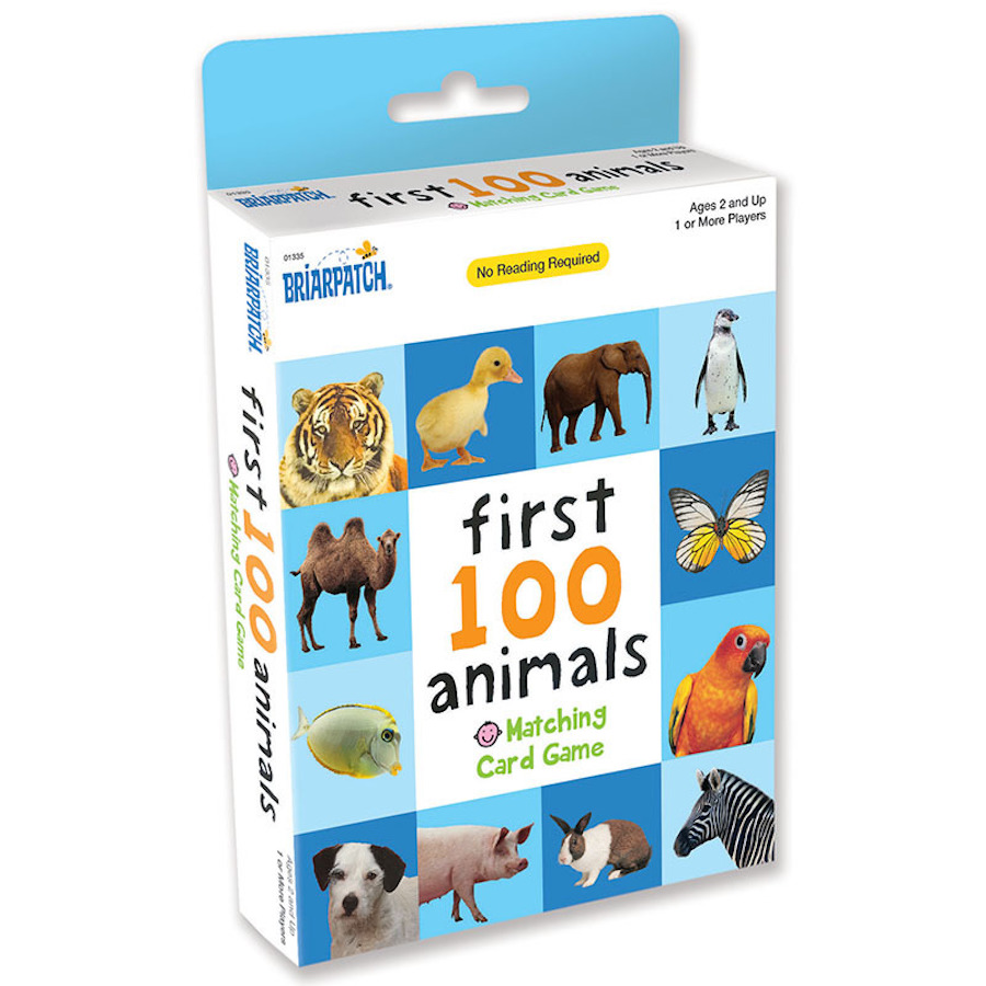First 100 Animals Matching Card Game - Best for Ages 2 to 3