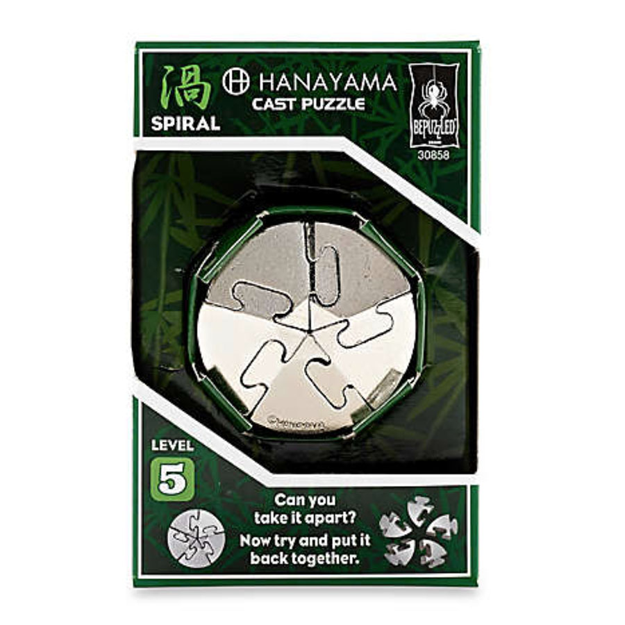 Hanayama Cast Puzzle Spiral - Level 5 - Best Brainteasers for Babies