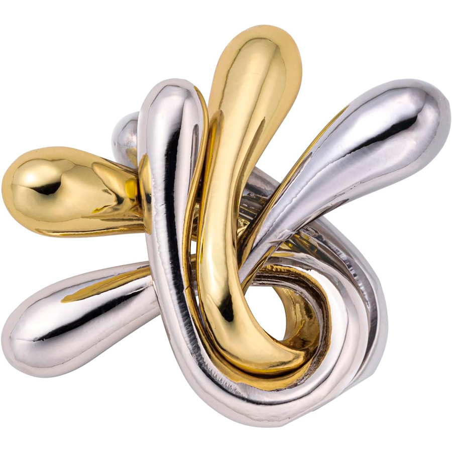 Hanayama Cast Metal Puzzle Ripple - Level 5 - - Fat Brain Toys