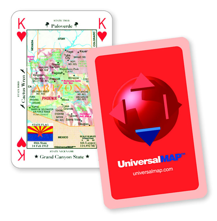 Geography Playing Cards - United States - - Fat Brain Toys