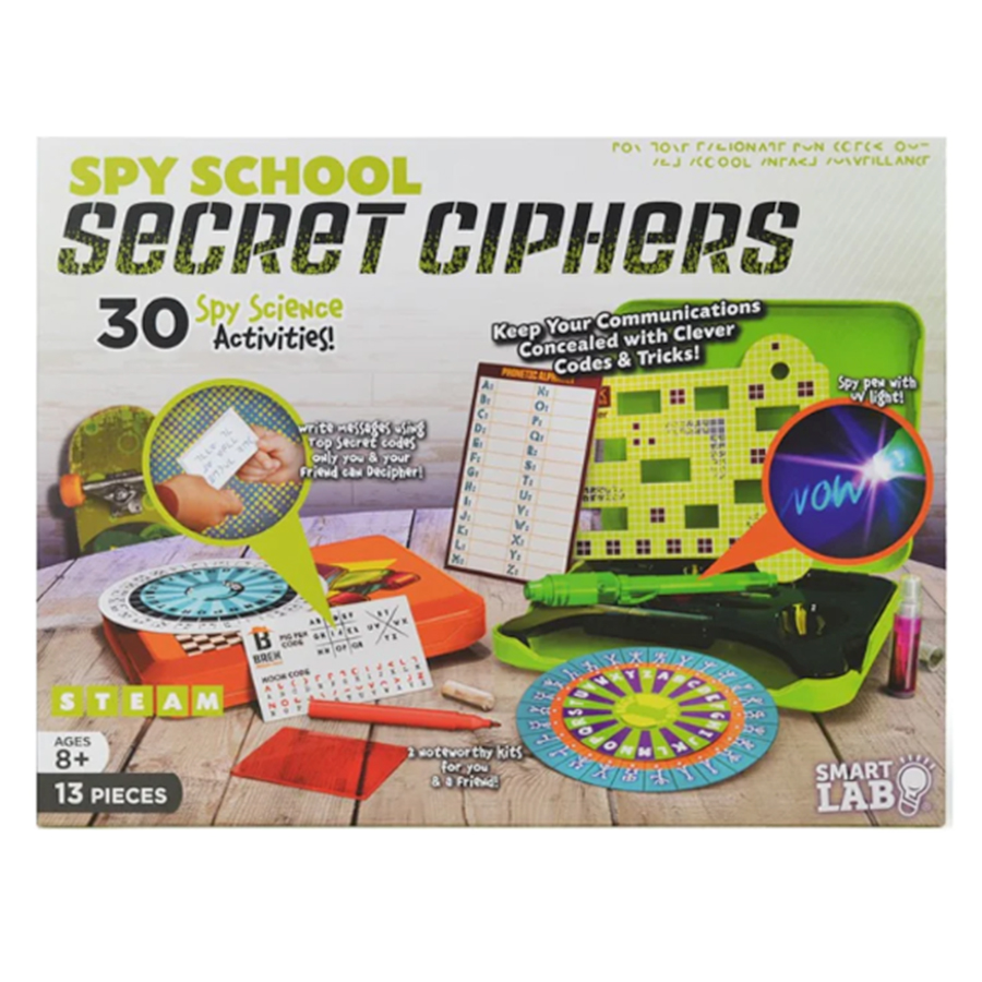 Smart Lab Spy School - Secret Ciphers - Best for Ages 8 to 12