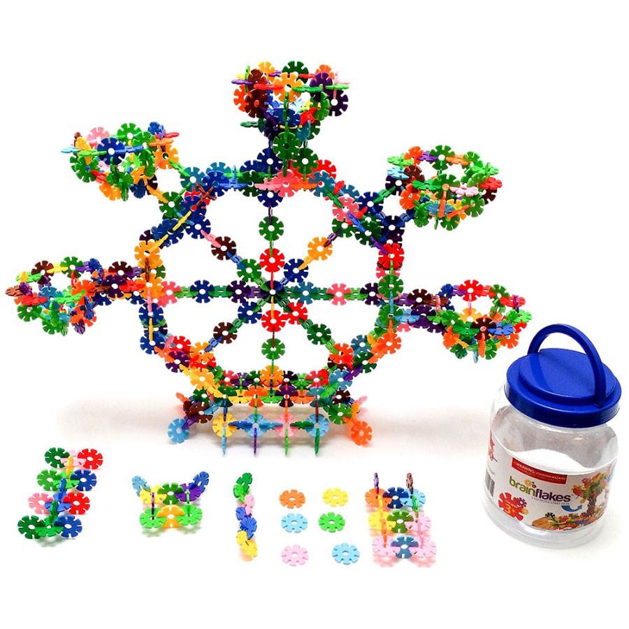 Brain Flakes 500 Piece Interlocking Plastic Disc Set