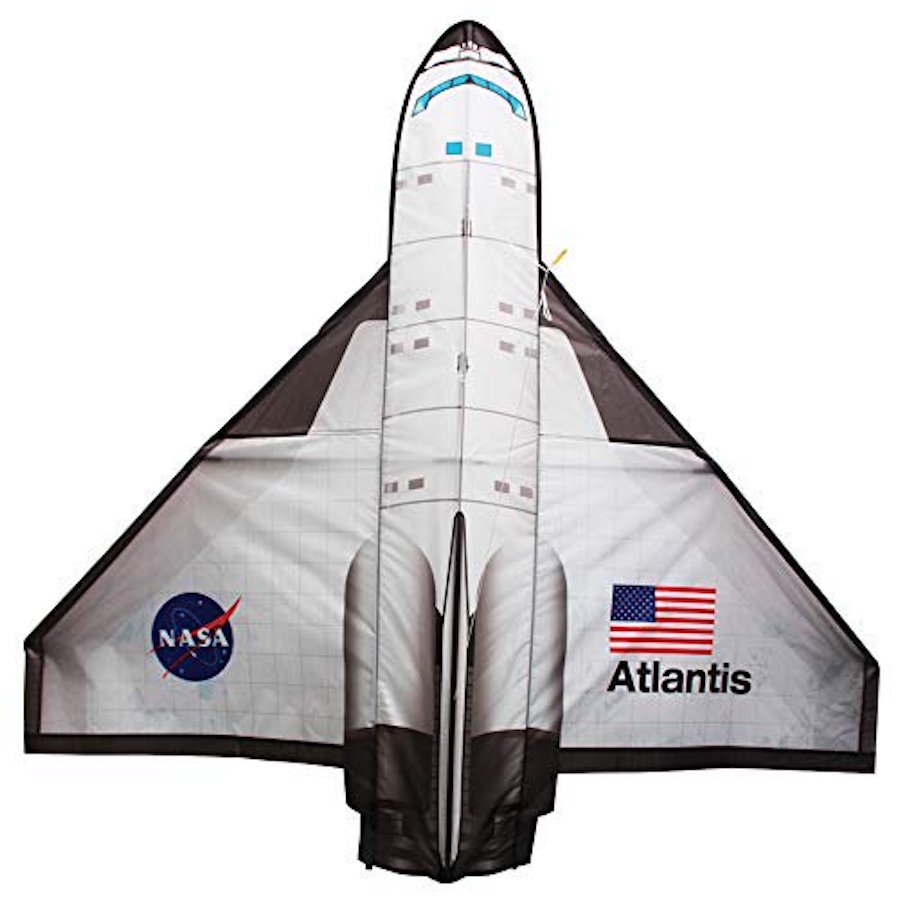Flight Zone Space Shuttle Endeavour Nylon 2D Kite - - Fat Brain Toys